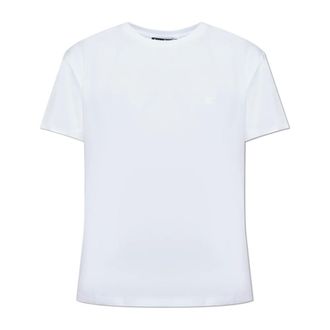 Acne Studios Logo T-Shirt - - Tops - Herren - Wei&szlig; - S