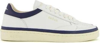 Ghoud Homme, Chaussures, Blanc, Taille: 42 EU Baskets Basse en Cuir Bleu
