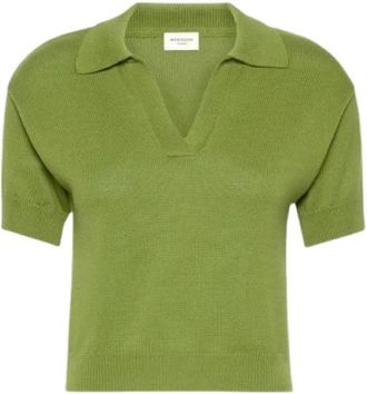 Max Mara Cardigan en laine- soie et cachemire &agrave; col en V - Femme - Pulls - Vert - Taille: 42 FR