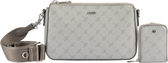 Joop Umh&auml;ngetasche JOOP cortina 1.0 jasmina shoulderbag shz, Damen, Gr. B/H/T: 22cm x 15cm x 6cm, frost grau, Lederimitat, Taschen Umh&auml;ngetasche, Damen Sch