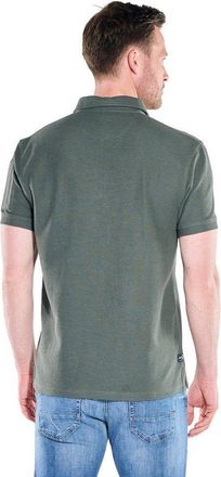 Engbers Poloshirt Herren Poloshirt mit Rei&szlig;verschluss, Dunkelgruen