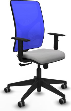 Piqueras y Crespo Telearbeitsstuhl mit 1D-Armlehnen, h&ouml;henverstellbare Lendenwirbelst&uuml;tze, ausgestattet mit 3 Positionen und Schneidschaum, mit Rollen von 65 mm, Parket