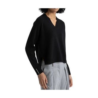 PESERICO V-neck Strickware - - Knitwear - Damen - Schwarzk - S