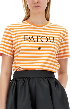 Patou Logo Cotton T-Shirt - Multicolor