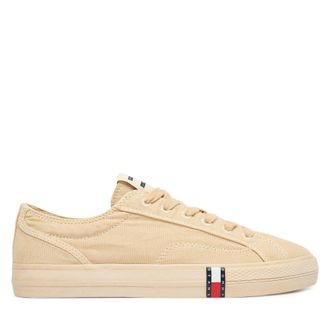 Tommy Jeans Sneakers aus Stoff Tommy Jeans Archive Vulc Y2K Washed Canvas EN0EN02957 Beige