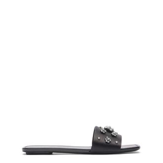 Stuart Weitzman Poppy Flat Slide - - Shoes - Damen - Schwarzk - 36 EU