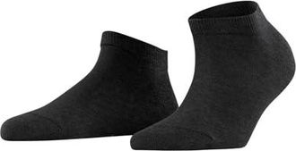 Falke Family W Sn coton durable unies 1 paire, Chaussettes basses Femme, Gris Anthracite Melange 3089, 35-38