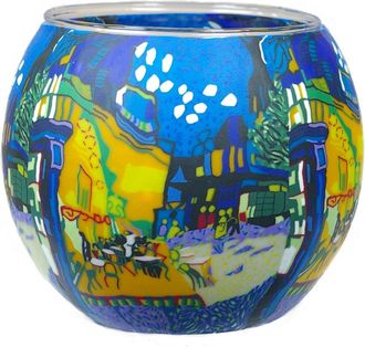 Kerzenfarm Hahn 21614 Glowing tealight-holder Glas, bunt