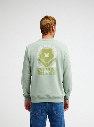 Quiksilver Sweatshirt TRUE CREW sportlicher Look, f&uuml;r Alltag und Freizeit, gerader, zeitloser Schnitt