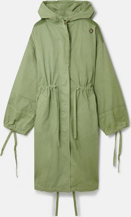 Stella McCartney Organic Cotton Drawstring Parka, Woman, Pistachio, Size: 40