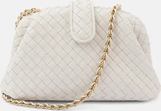 Bottega Veneta Clutch Lauren 1980 Small aus Leder