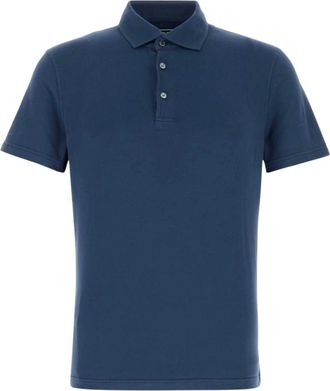 Fedeli Homme, Tops, Bleu, Taille: 5XL Polo en coton stretch