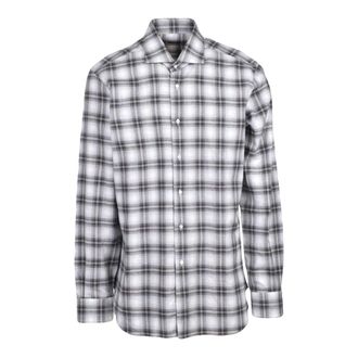 Barba Chemise en flanelle - Homme - Chemises - Gris - Taille: 3XL