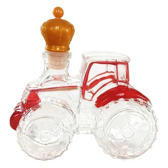 Generic Glas Traktorkaraffe - Alkoholkaraffe für Whisky Tequila Wodka Cognac Autoform | Home Office Bar Geschenk für Männer Papa Geburtstag Weihnachtsfeier Be