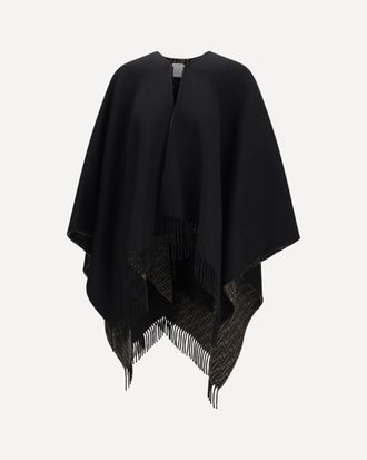 Fendi FF Zucca wool and cashmere Poncho Female UNI