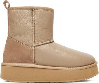 Emu Schneeschuhe Stinger Mini Flatform Leather W13189 Beige