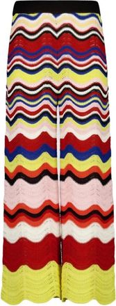 La DoubleJ Femme, Pantalons, Multicolore, Taille: 36 FR Chevron Cotton Culotte Pantalons