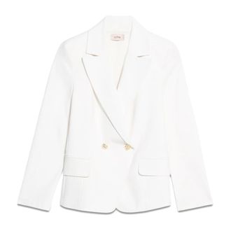 Oltre Milano-Stich Blazer - - Jackets - Damen - Wei&szlig; - XL