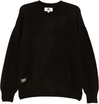 Chocoolate Pullover mit Logo-Patch - Braun