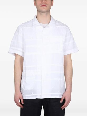 Engineered Garments chemise &agrave; broderies - Blanc