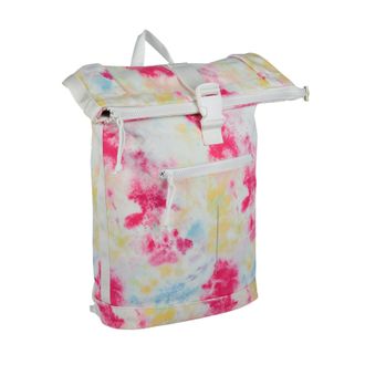 New Rebels Mart New York Rolltop Laptop Rugtas Backpack 16L All Over, Grau, Rosa, Violett, Wei&szlig;