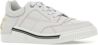 Fendi Chalk Leather Sneaker - White