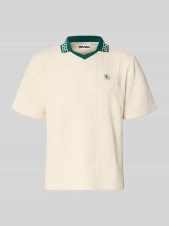 Review Regular Fit Poloshirt mit Logo-Stitching Modell Fancy