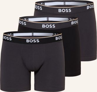 HUGO BOSS 3er-Pack Boxershorts Power grau
