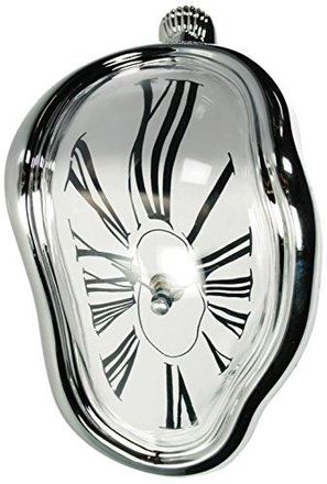 Out of the Blue Objet D&eacute;coratif/Horloge dangle &agrave; Effet Objet Fondu/Dimensions : 18x13 cm