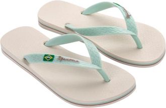 Ipanema Femme CLAS Brasil II FEM Flip-Flop, Beige/Light Green, 38 EU