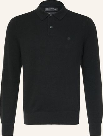 Marc O'Polo Marc Opolo Strick-Poloshirt schwarz