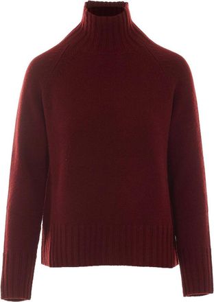 Max Mara Rundhalspullover - Rot