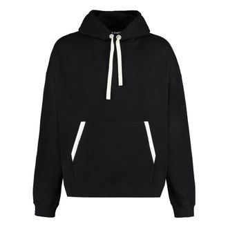 Palm Angels Baumwoll-Hoodie - - Sweatshirts & Hoodies - Herren - Schwarzk - M