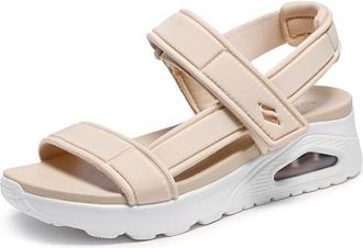 Skechers Femme Uno Sandal Summer Stand2, Natural Nylon, 37 EU