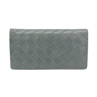 Bottega Veneta Pre-owned Intrecciato Lange Geldb&ouml;rse - - Pre-owned - Herren - Grau - ONE SIZE