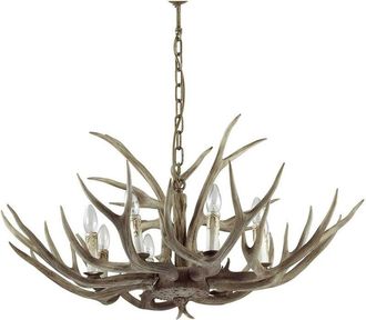 Ideal Lux Ideal Lux - Chalet - Lustre &agrave; 8 ampoules, brun clair, E14