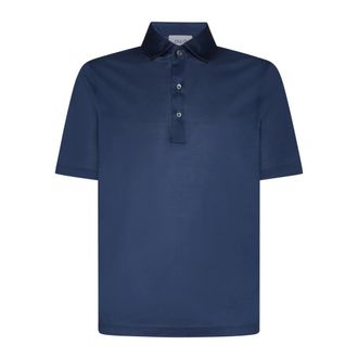 D4.0 Homme, Tops, Bleu, Taille: 2XL Polo en coton à manches courtes