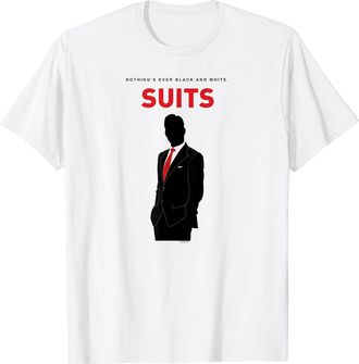 Paul Fredrick Harvey Specter Nothings Ever Black and White T-Shirt