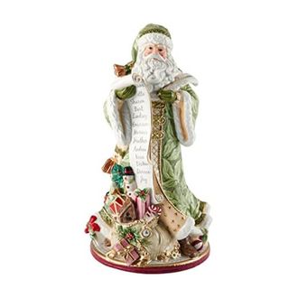 Fitz and Floyd Fitz & Floyd Fitz and Floyd Wintersonnenwende Weihnachtsmann Keramikfigur, 47,6 cm