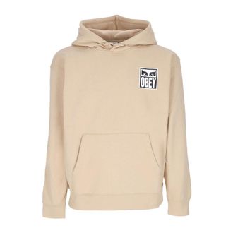 Obey Augen Icon Hoodie Premium Fleece - - Sweatshirts & Hoodies - Herren - Beige - XL