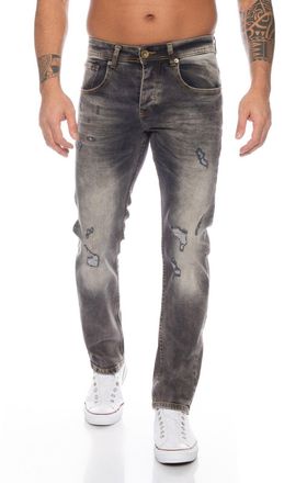 Rock Creek Herren Jeans Destroyed Darkgrey RC-2107 [W44 L38]