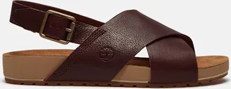 Timberland Malibu Waves Basic-Sandale mit Fersenriemen f&uuml;r Damen in Burgunderrot, Damen, Burgunderrot, Gr&ouml;&szlig;e