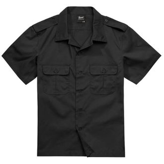 Brandit US Ripstop Shirt Short Sleeve, Farbe: Black, Gr&ouml;&szlig;e: XXL