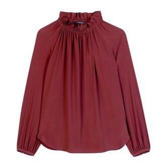 Luisa Cerano Femme, Blouses et Chemises, Rouge, Taille: 42 FR Blouse