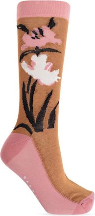 Marni Femme, Sous-v&ecirc;tements, Rose, Taille: M Logo Socks