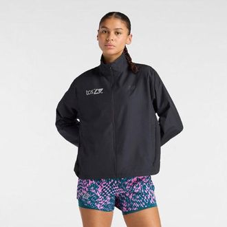 New Balance Femme London Edition Fast Days Run Jacket en Noir, Polyester, Taille XS