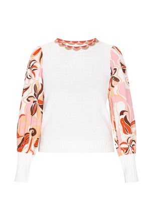Usha Pullover Frauen Wei&szlig;