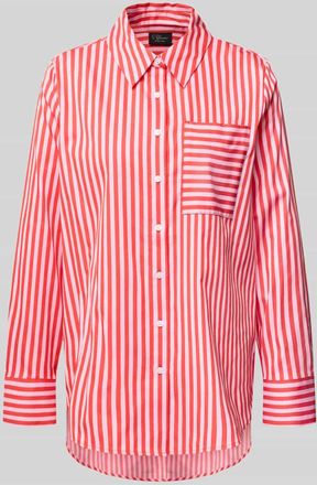 s.Oliver Black Label Oversized Hemdbluse aus Baumwoll-Mix