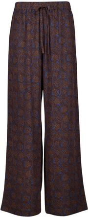 Matteau Pantalon d&eacute;contract&eacute; en soie Marrakesh - Femme - Pantalons - Brun - Taille: 44 FR