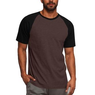 Generic T-shirt de sport respirant et extensible pour homme - &Eacute;l&eacute;gant et classique - Col rond - L&eacute;ger - D&eacute;contract&eacute; - Manches courtes - Pour entra&icirc;nement en p